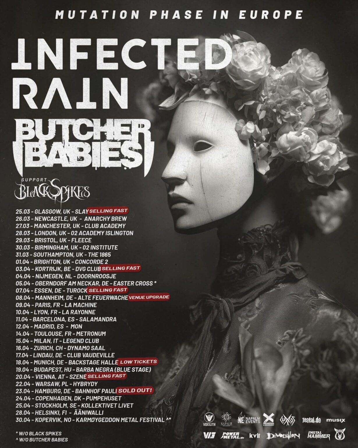 Live Review: Infected Rain w/Butcher Babies and Black Spikes at the ...